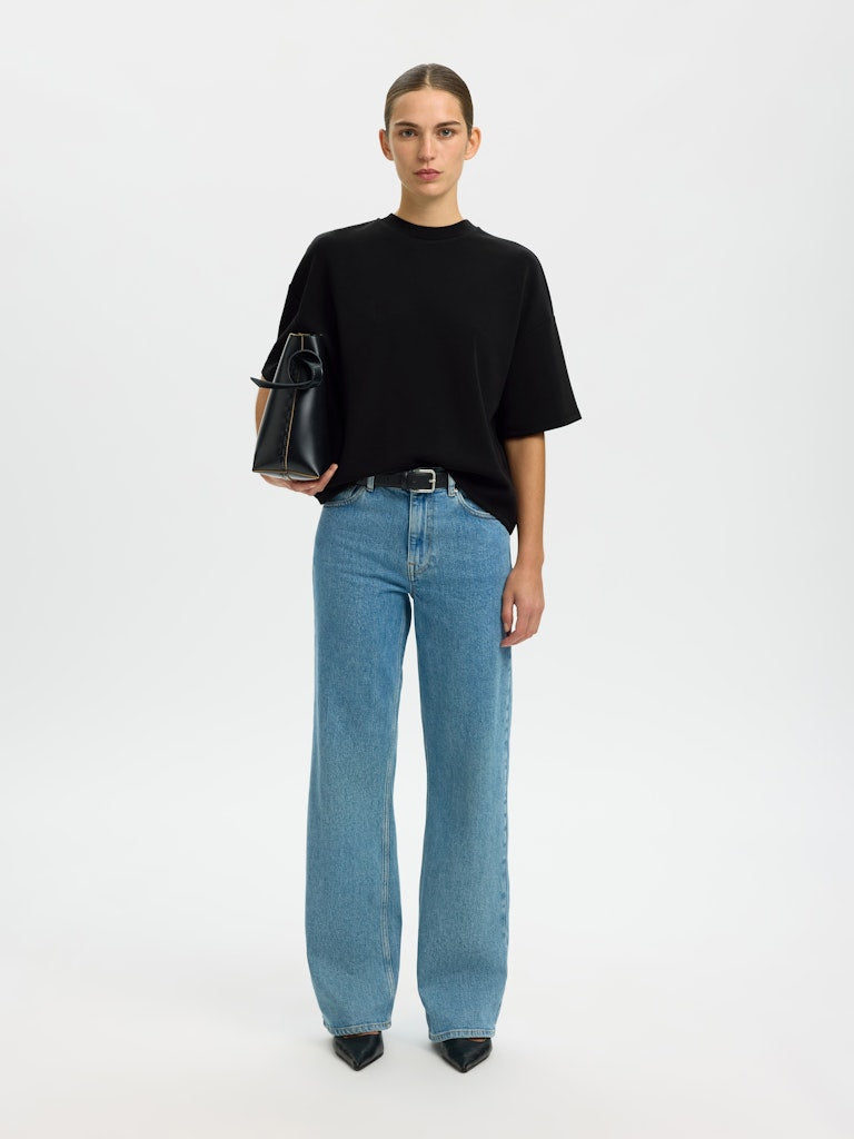 Selected Femme "Oversized" Tenny Tee schwarz – minette store